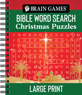 Brain Games - Bible Word Search: Christmas Puzzles - Large Print – Inveni