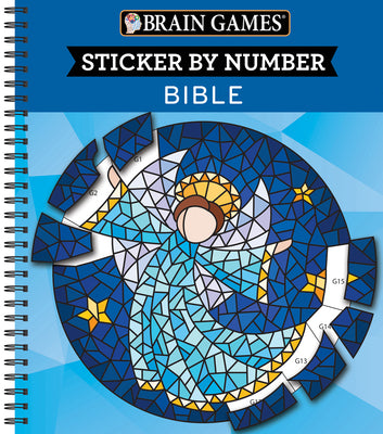 Brain Games - Sticker by Number: Bible (28 Images to Sticker) – Inveni